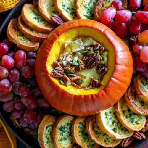 Pumpkin Baked Brie - Bonappeteach